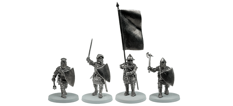 Metal English Medieval Knights – Wargaming Miniatures